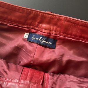 Earl Jeans | Pants & Jumpsuits | 999 Vintage Deep Red 10 Leather Pants ...